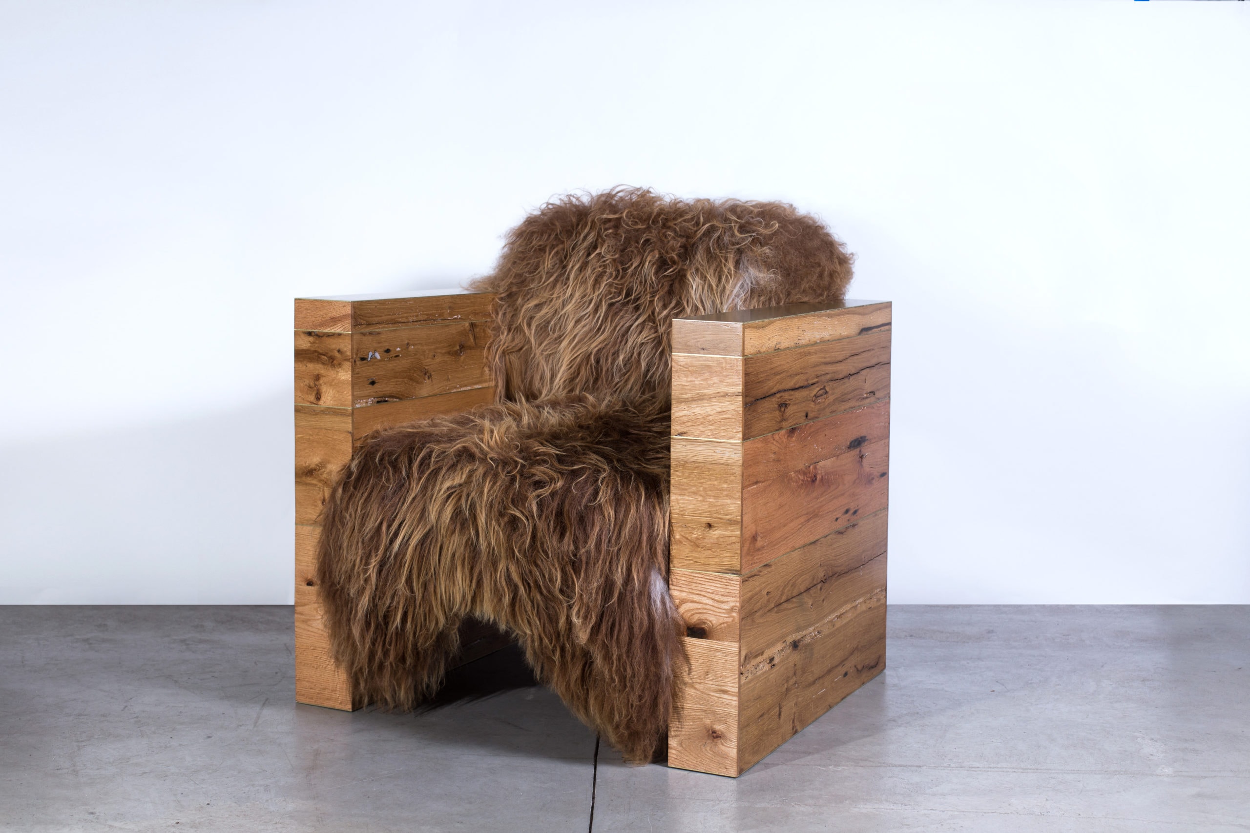 Joojay Long Wool Modern Armchair | Brooklyn, NYC | SENTIENT™
