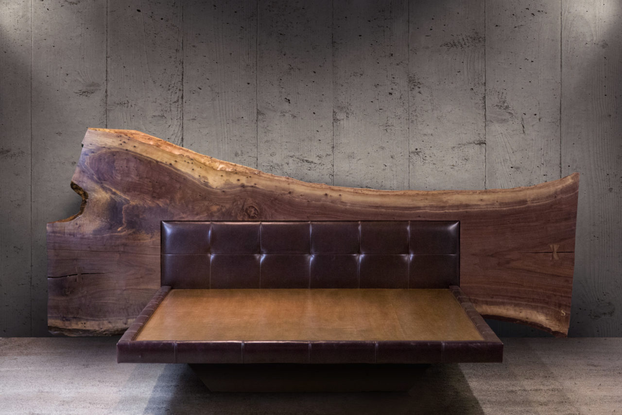 Platform Beds with Live Edge Headboard | Brooklyn, NYC | SENTIENT™