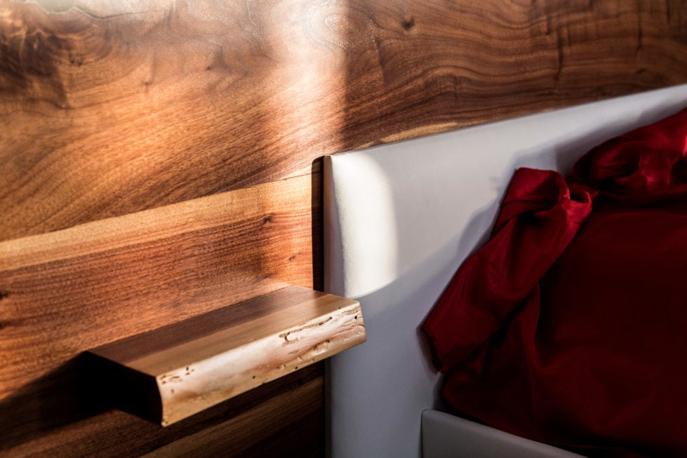 Platform Beds with Live Edge Headboard | Brooklyn, NYC | SENTIENT™